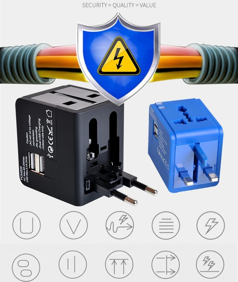SG Stock International Power Adapter Travel Adapter World Travel Plug ...