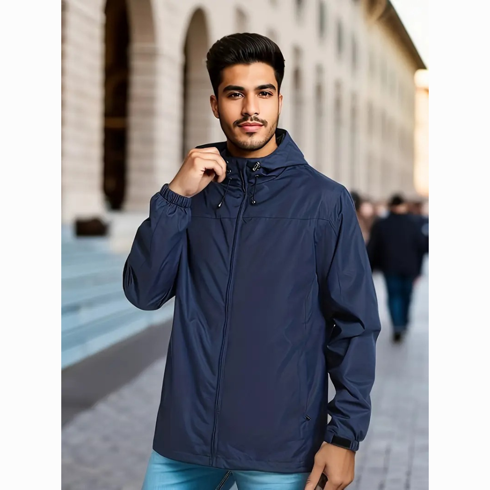 [SG SELLER] 100% Waterproof Lightweight Raincoat Hooded Jacket ...