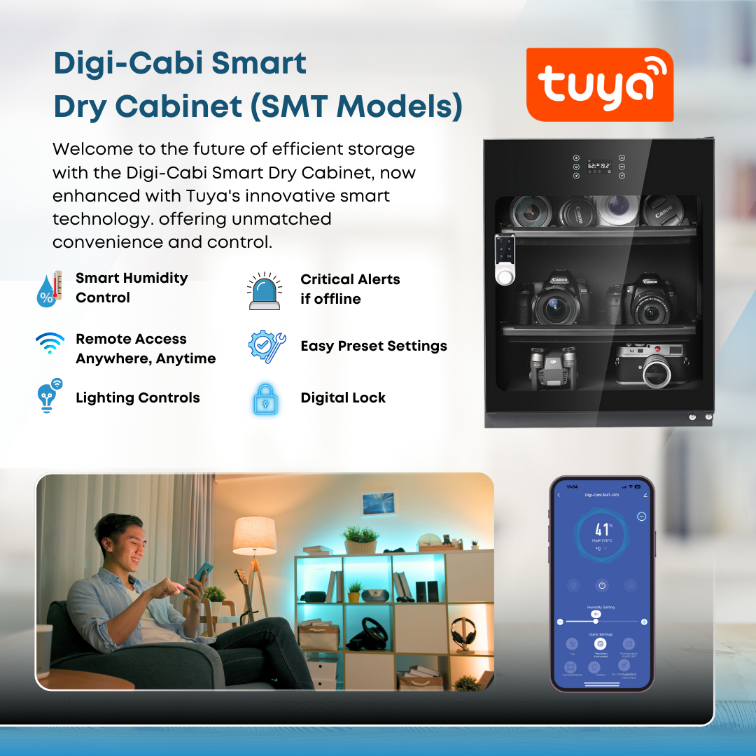 Digi-Cabi 1st Smart Electronic Dry Cabinet SMT-120 With Tuya App ...