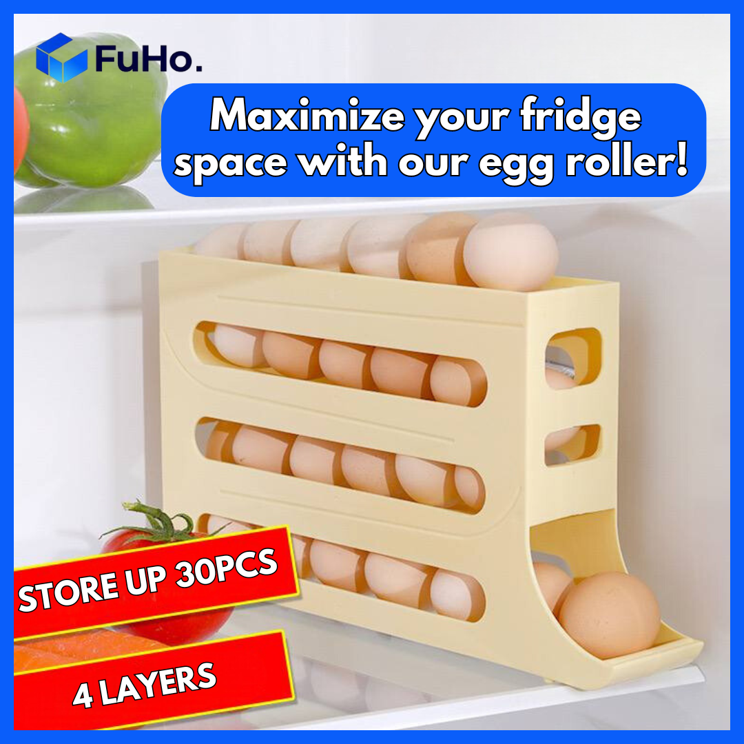 🇸🇬READY STOCK🇸🇬 Fuho Egg Dispenser | Egg Organiser | Fridge Organiser ...