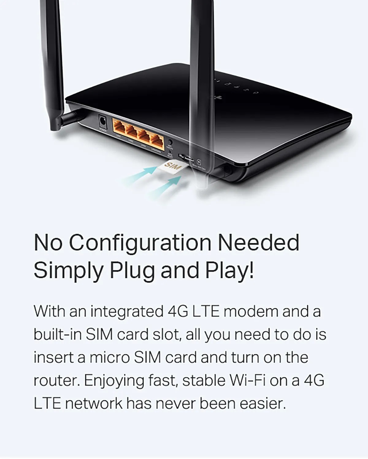TP-Link TL-MR100 MR6400 Archer MR200 Wireless Dual Band 4G LTE Router ...