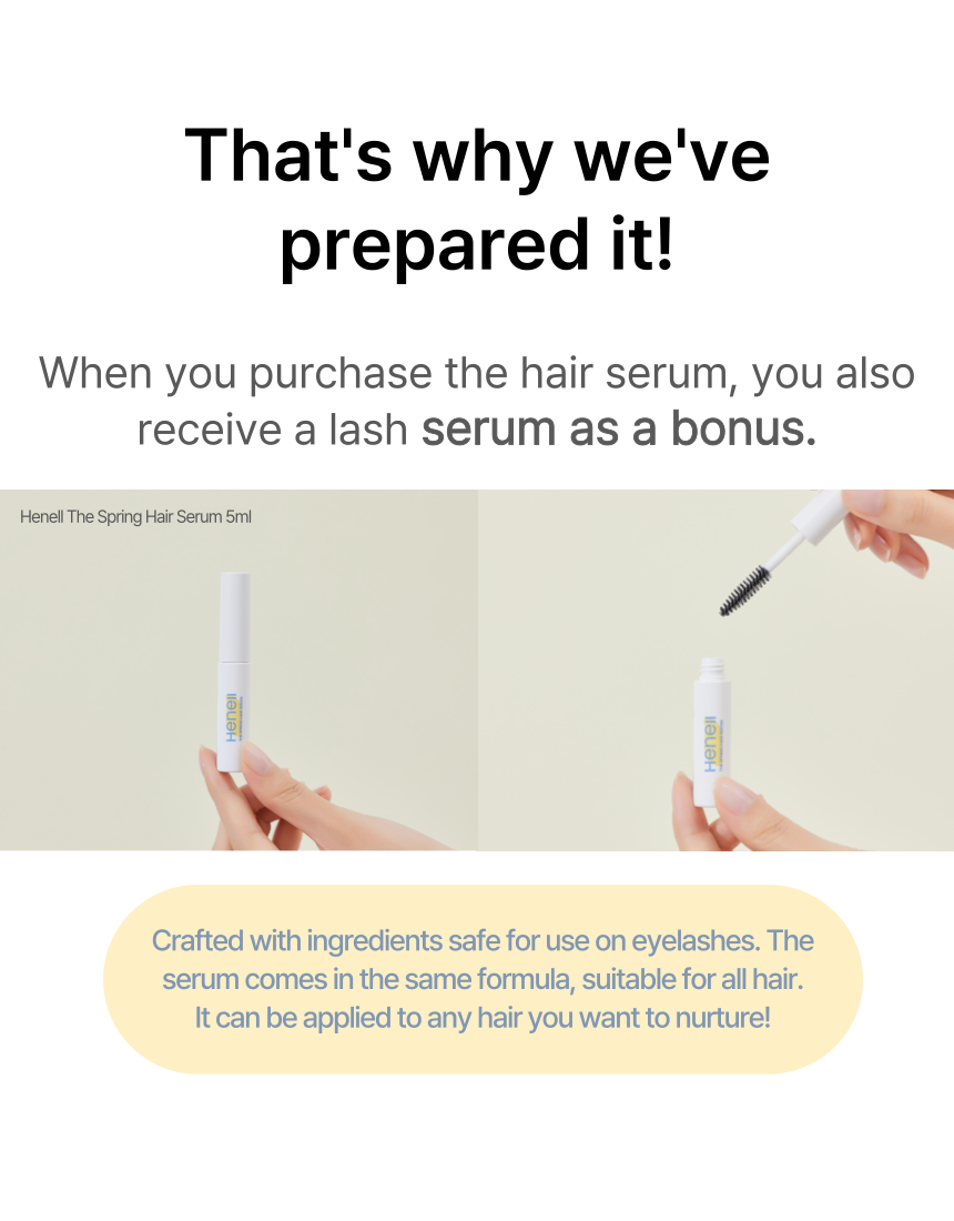 [HENELL] The Spring Hair Serum 28ml / 100ml + 5ml | Shopee Singapore