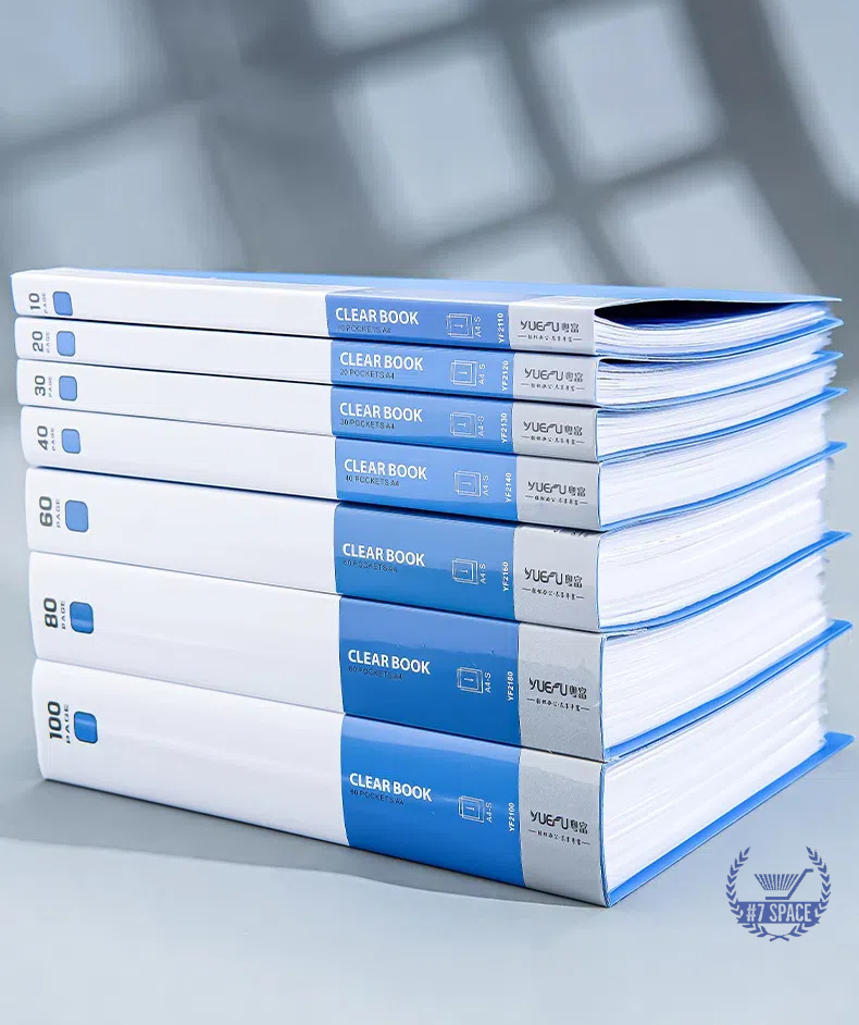 🔥 SG STOCK🔥[20/30/40/60 pockets] A4 Clear Pocket Plastic File Folder ...