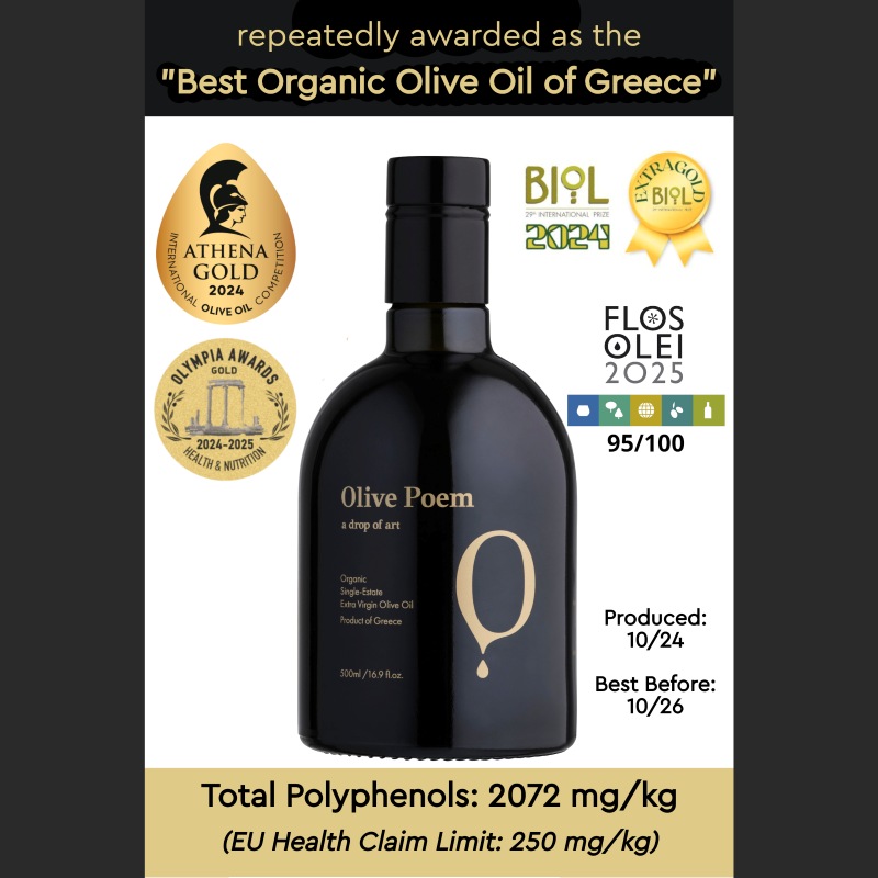 OLIVE POEM | Ultra Polyphenolic & Multi-Awarded Organic, 500 ml | FRESH ...