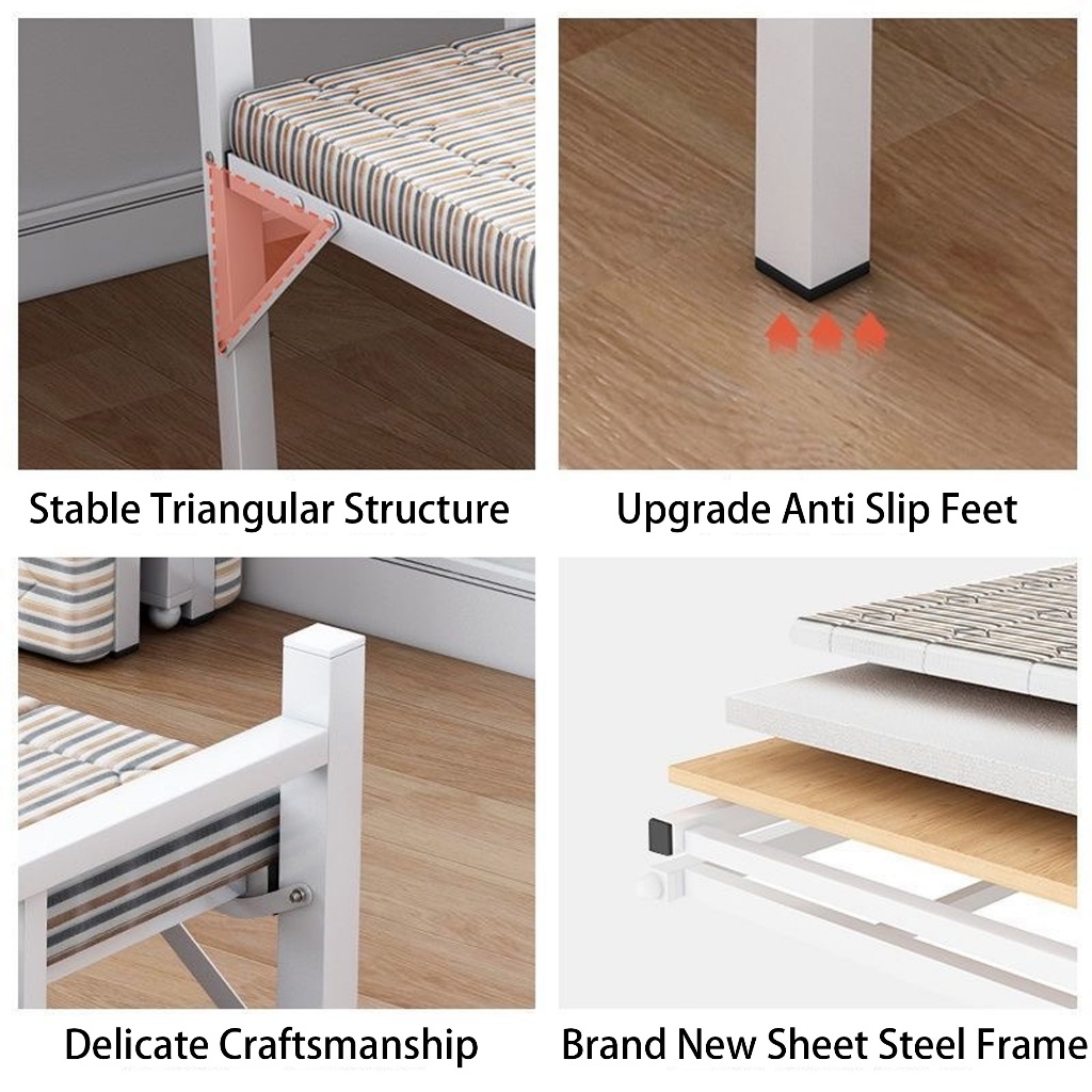 Simple Folding bed for lunch break Foldable Single Sofa Bed Portable ...