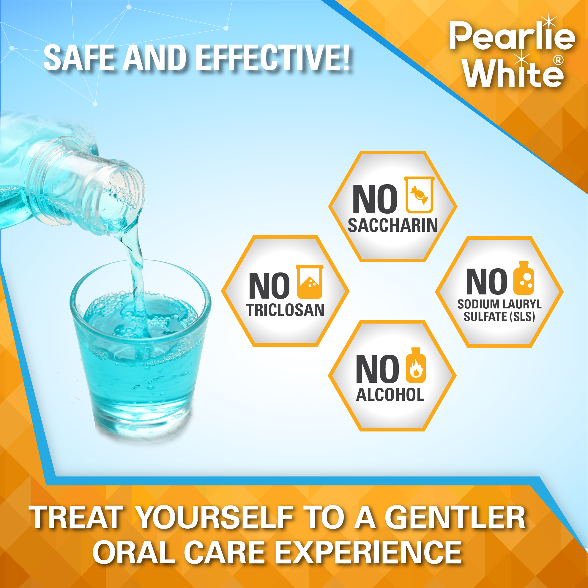 [Bundle of 4] Pearlie White Fluorinze Antibacterial Fluoride Mouth ...