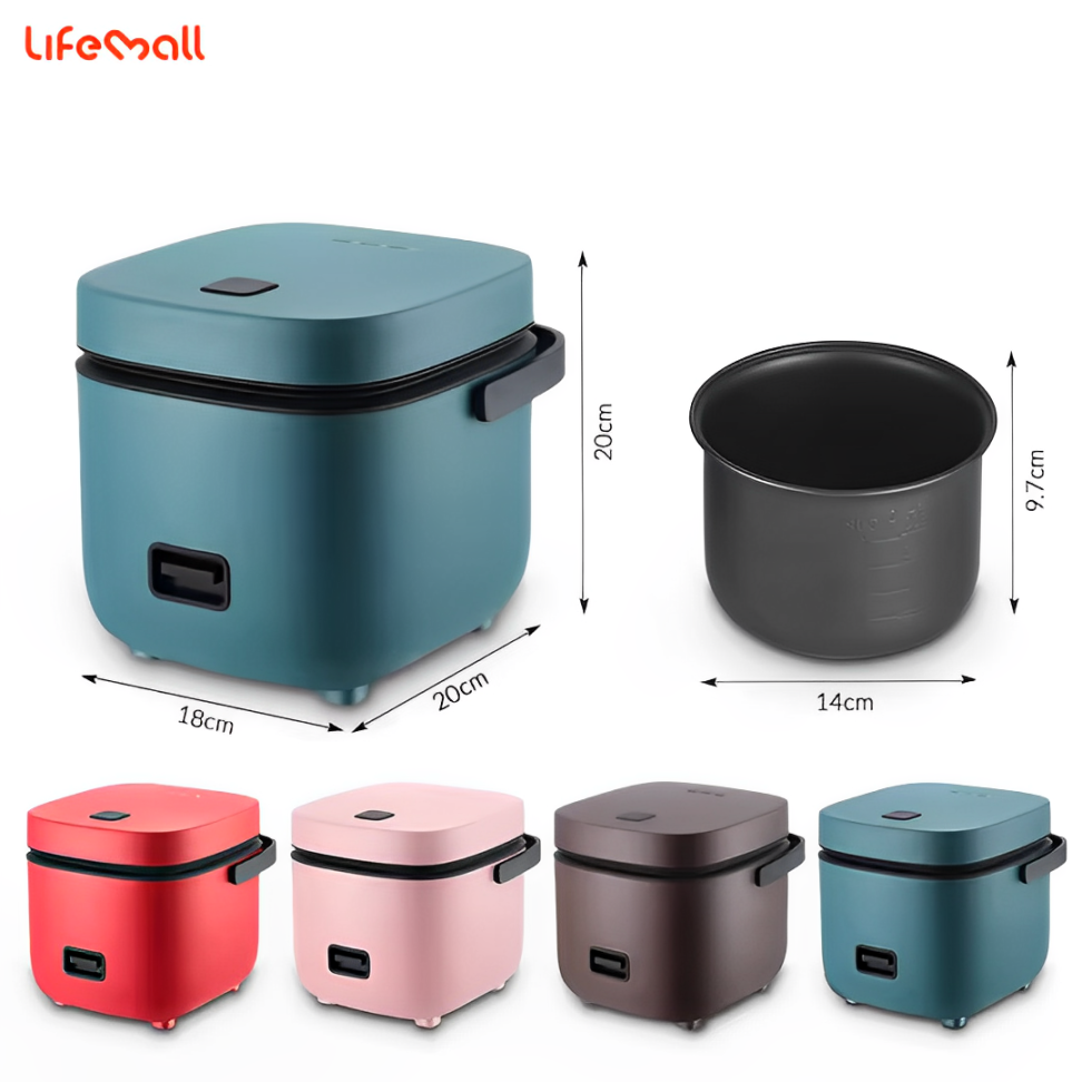 LifeMall - JIASHI 1.2L (2 Cups of Rice) Mini Electric Non-Stick Rice ...