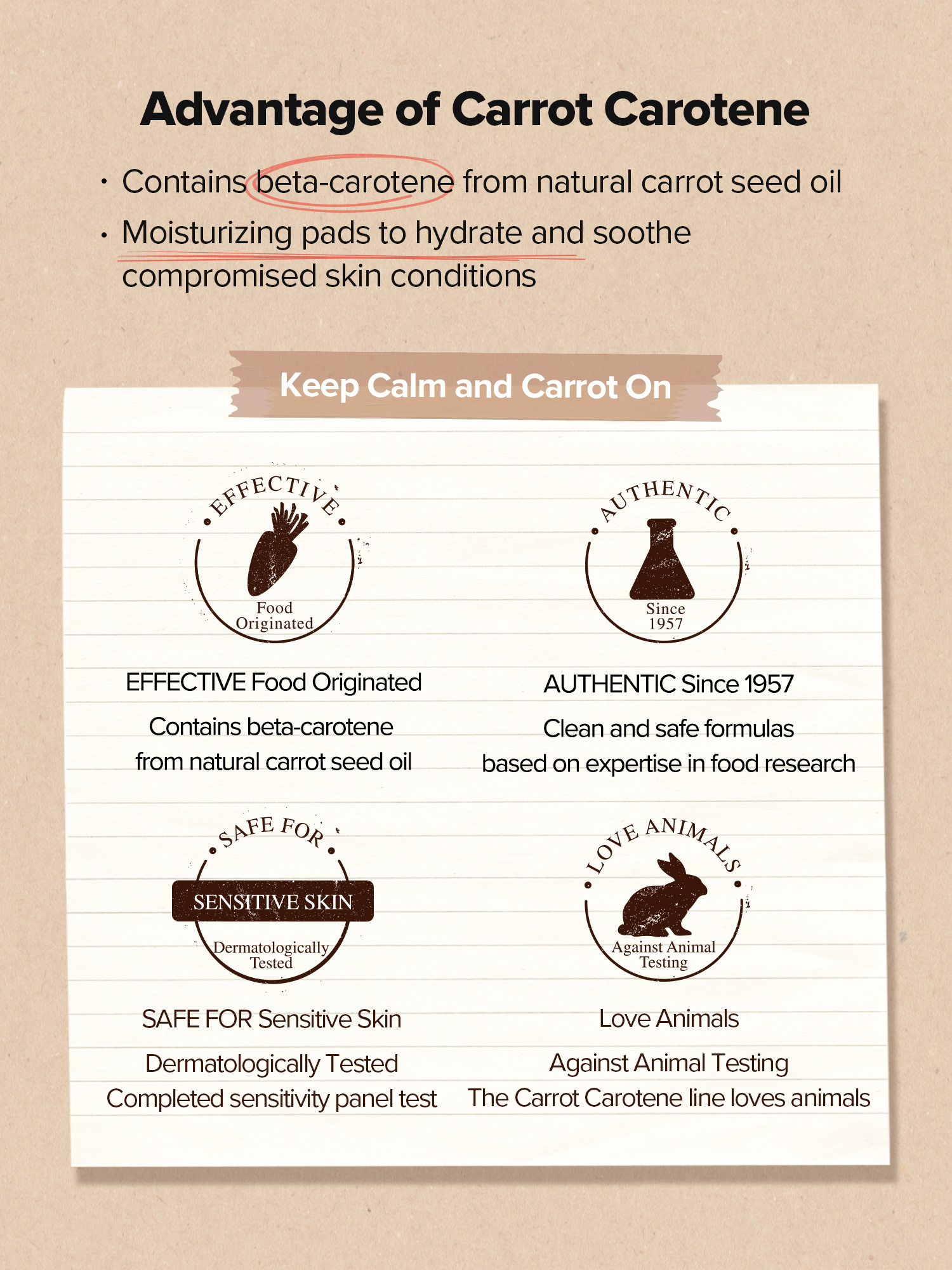 [SKINFOOD Official] Carrot Carotene Calming Water Pad 60ea / Redness ...