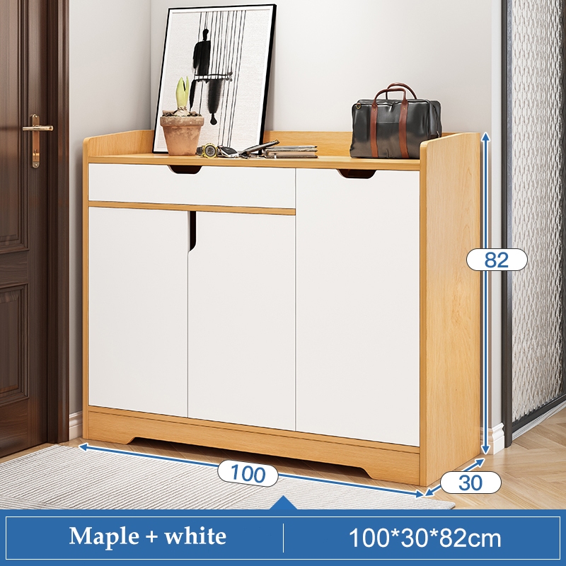 Shoe Cabinet Living Room Entrance Cabinet Removable Laminate Shoe Rack ...