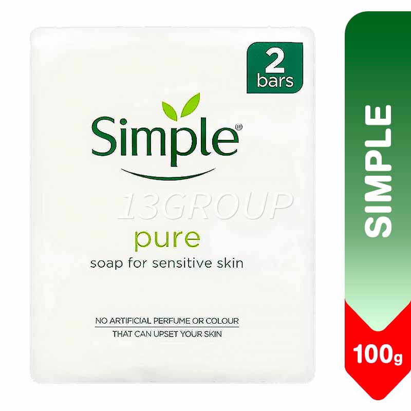 Simple Pure Soap Bar Sensitive Skin, 2s | Shopee Singapore