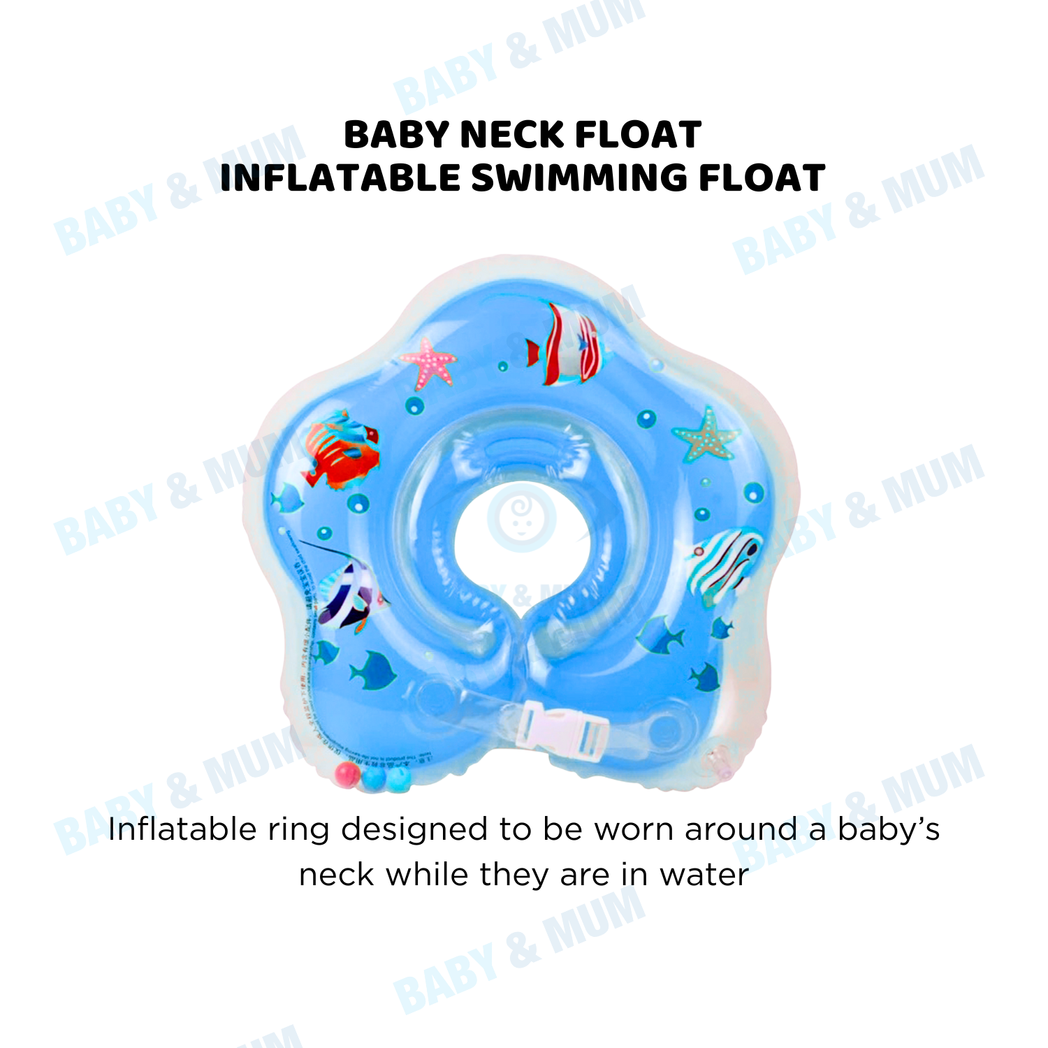 Baby Inflatable Swimming Neck Float | Infant Swim Neck Float Ring | PVC ...
