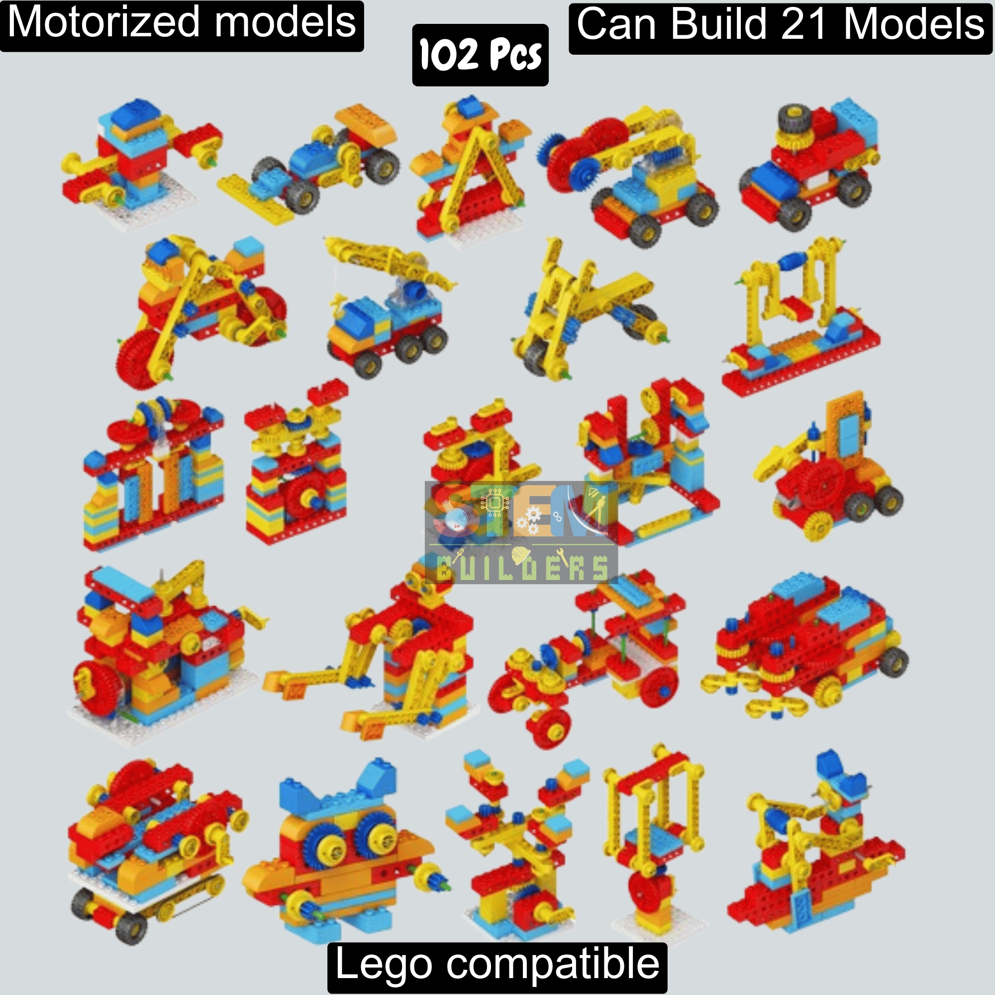 Lego 9656 Compatible| Perfect for Beginners 3-5 Years| Robotics| | Big ...