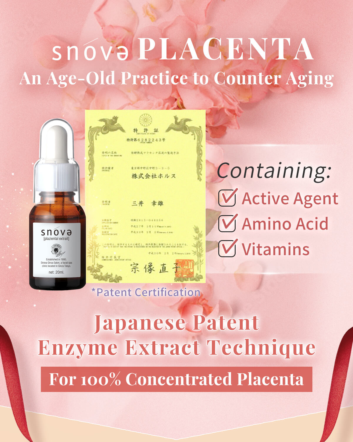 SNOVA Plaziental Extrait Japanese Ver. 20ml [BUNDLE] | Shopee Singapore