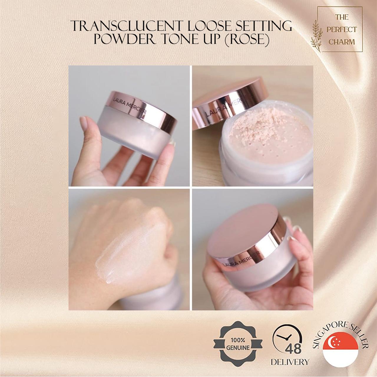CLEARANCE SG - LAURA MERCIER TRANSLUCENT SETTING POWDER TONE UP ROSE BRIGHTENING 29GR | Shopee ...