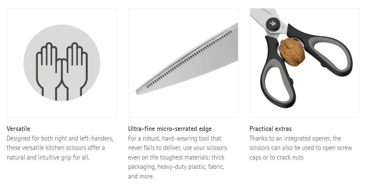 WMF Touch Kitchen scissors black | Shopee Singapore