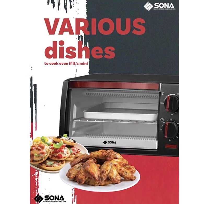 SONA 10L Mini Oven SMO23A | SMO 23A (2 Years Warranty) | Shopee Singapore