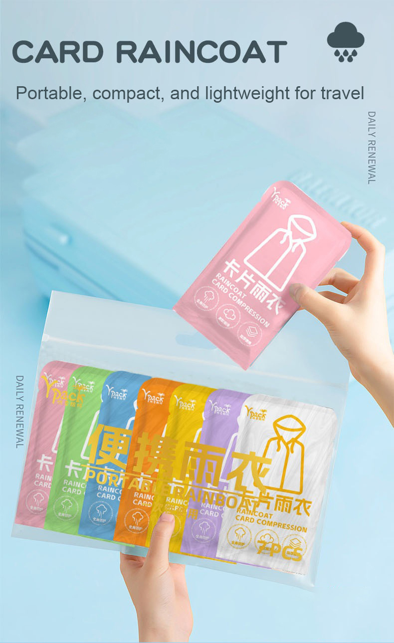 🇸🇬SG Disposable Raincoat For Adult and Kids Portable Raincoat Pocket ...