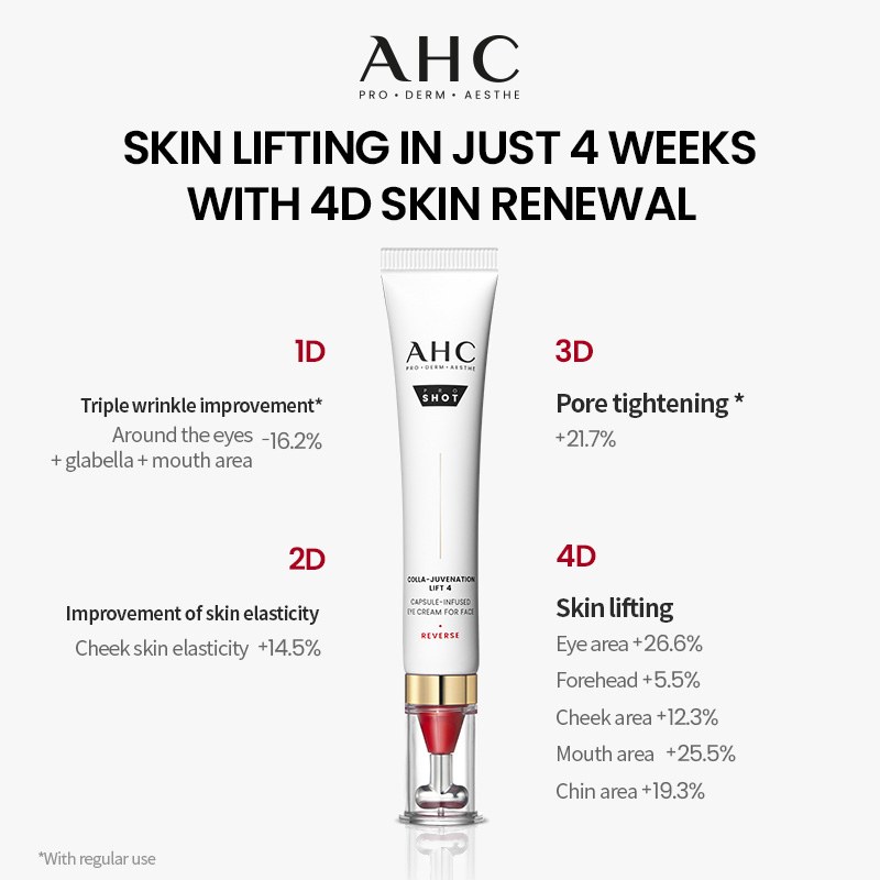 AHC Pro Shot Colla - Juvenation Lift 4 Capsule Infused Eye Cream For Face 30ml | Shopee Singapore