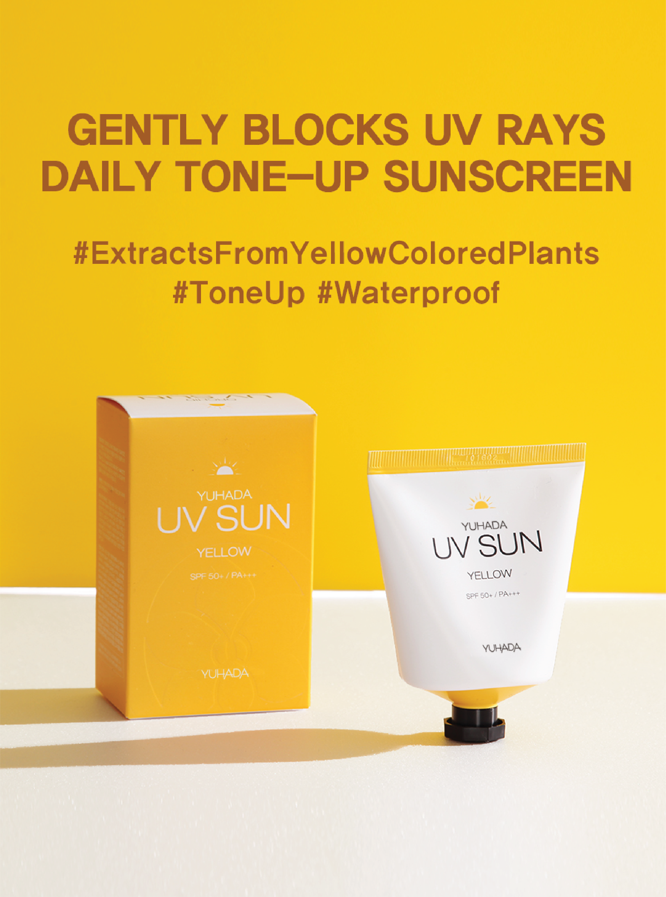 Yuhada UV Sun Cream SPF50+ / PA+++ (50ml) | Shopee Singapore