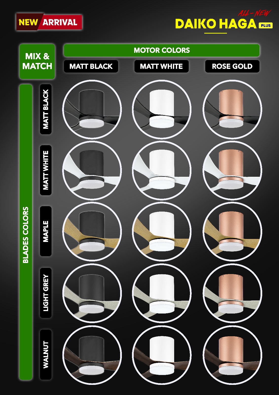 [FREE INSTALLATION] DAIKO DC Haga PLUS 42"/52" Ceiling Fan with Philips ...