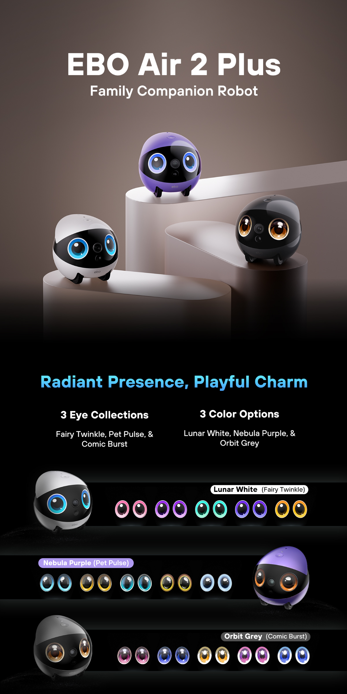 [Grand Launch] EBO Air 2 Plus CCTV Camera | Whole Home Mobility | Smart AI Tracking | 2 Way ...