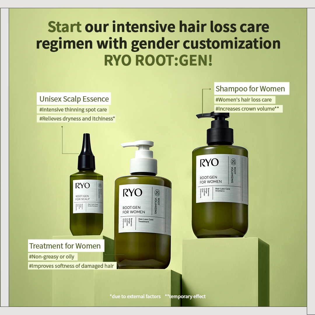 Ryo Root:Gen Hair Loss Care Shampoo For Women 515ml | Shopee Singapore