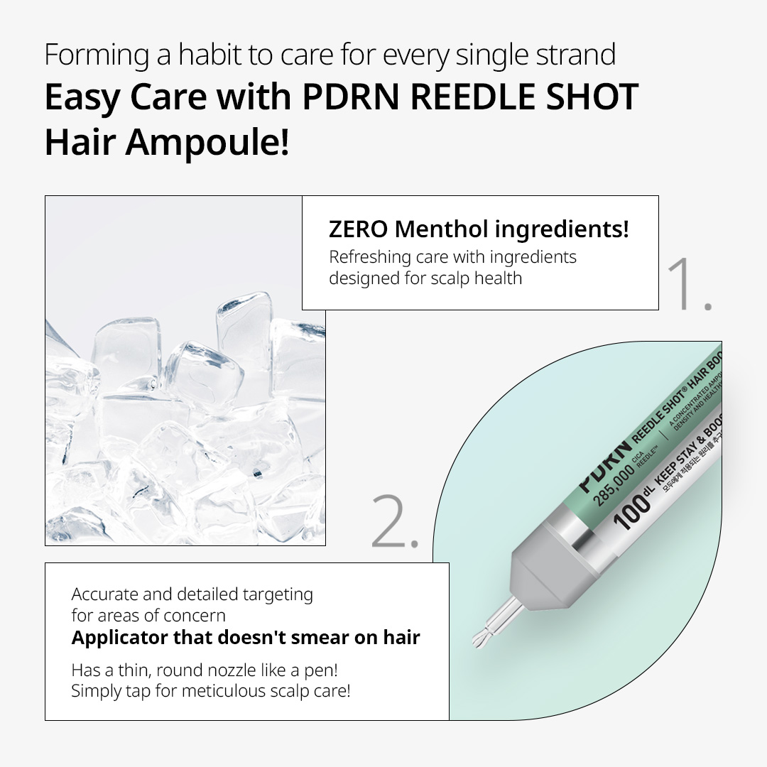 [VT] PDRN Reedle Shot Hair Serum 100dL/300dL/700dL Hair loss & Thinning ...