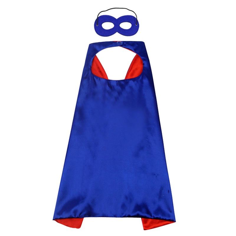 [SG] Superhero Costume Kids Double Poncho Cartoon Children's Halloween ...