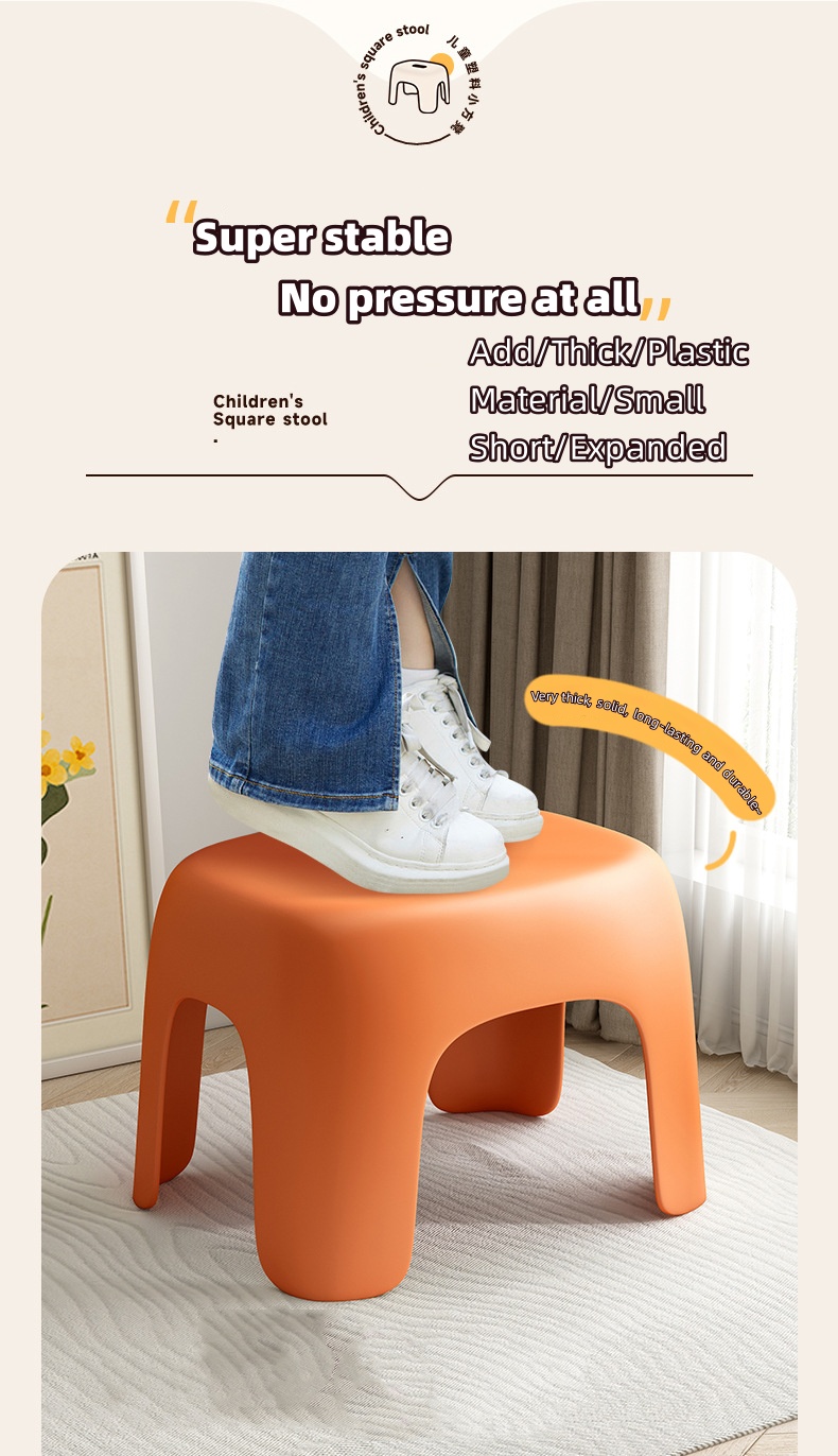 【SG STOCK】Household small stool thick plastic coffee table stool ...