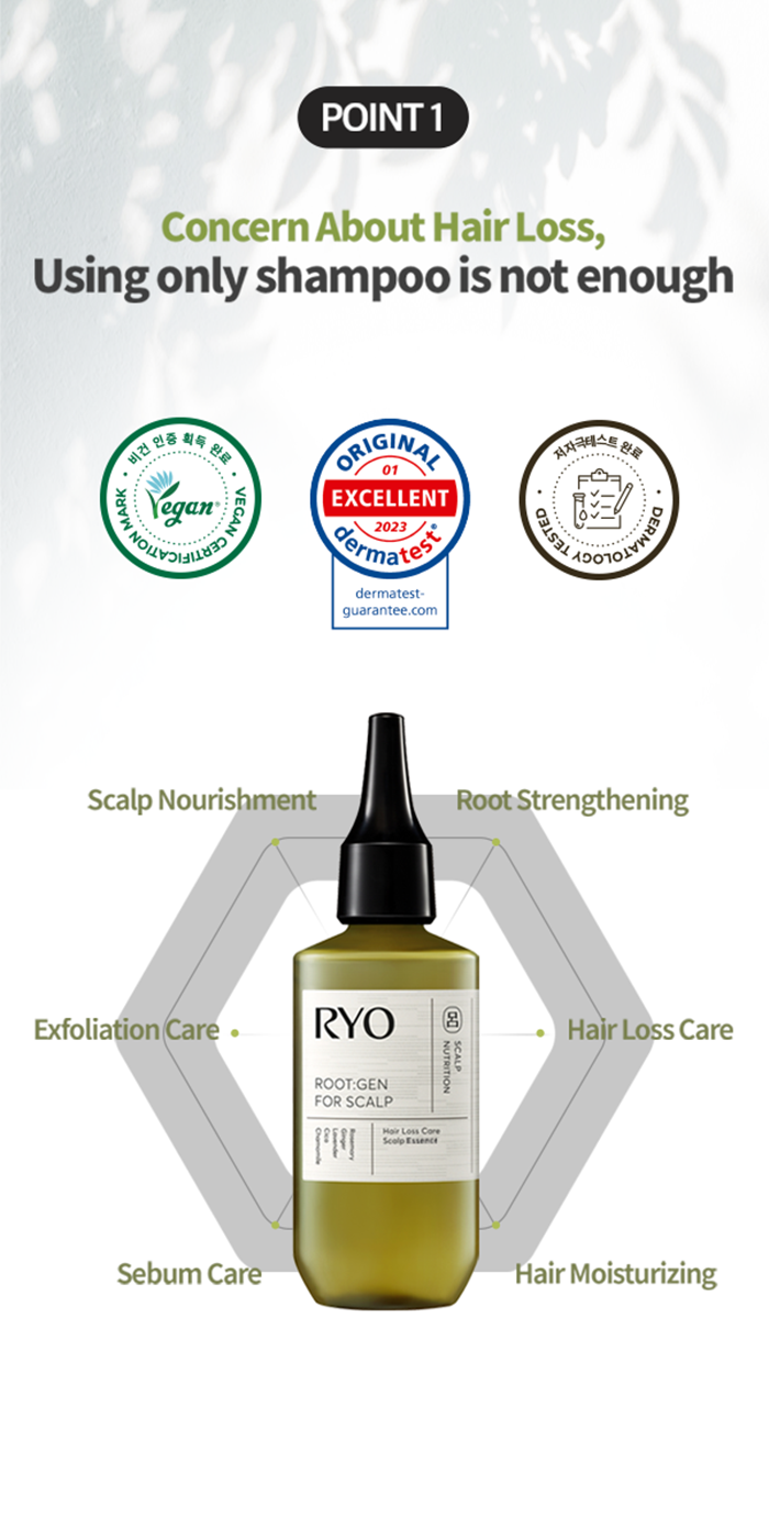 Ryo Root:Gen Hair Loss Care Scalp Essence 80ml | Shopee Singapore