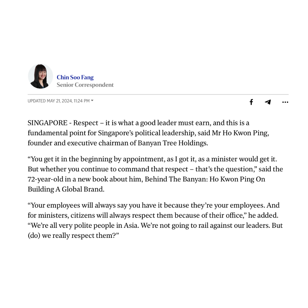 [PRE-ORDER] WS A - Behind the Banyan Ho Kwon Ping on Building a Global ...