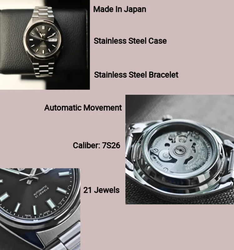 [Creationwatches] Seiko 5 Automatic Japan Made SNXS79 SNXS79J1 SNXS79J ...