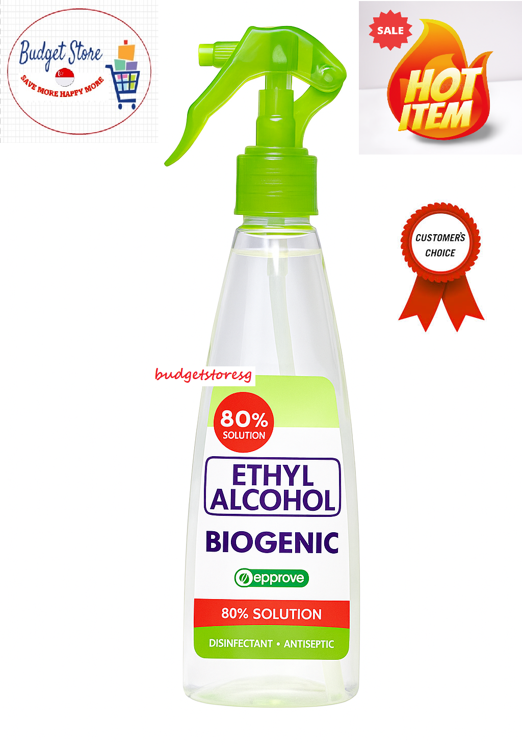 Biogenic Ethyl Alcohol 80% Solution with moisturizer - 330 mL | Shopee ...