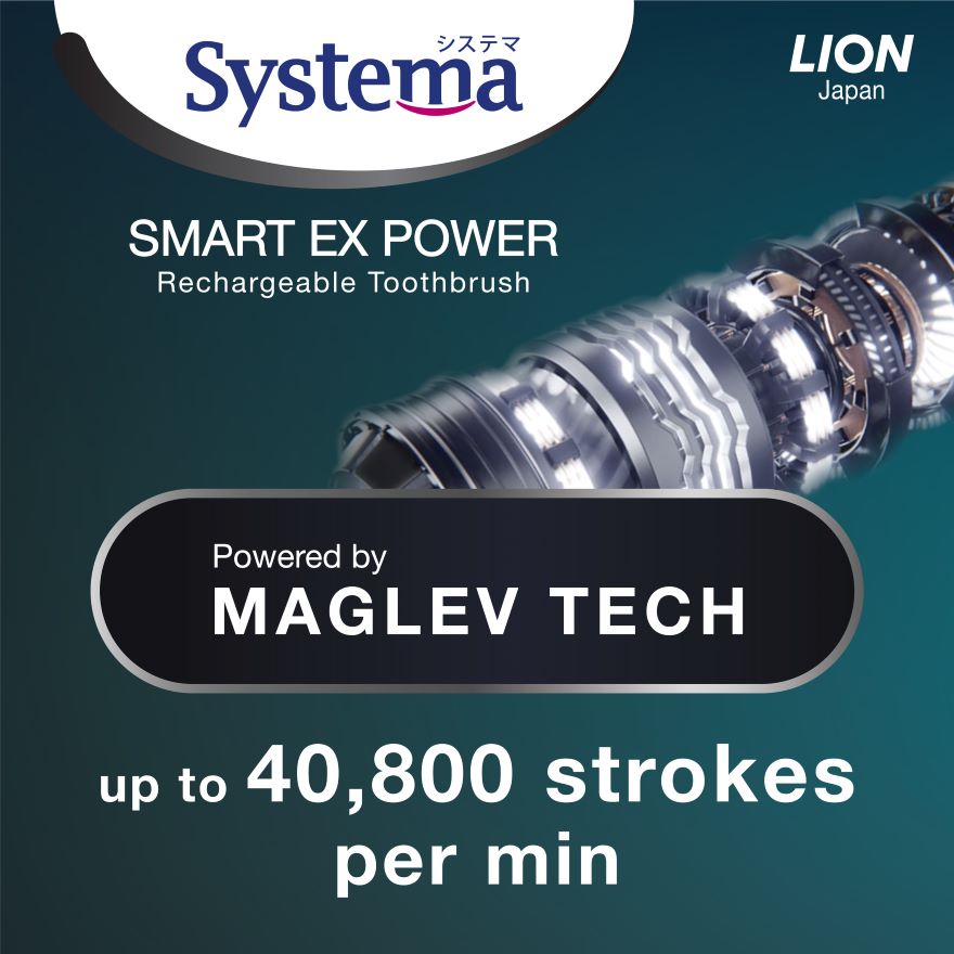 SYSTEMA Smart Ex Power Rechargeable Toothbrush (5 Modes For ...