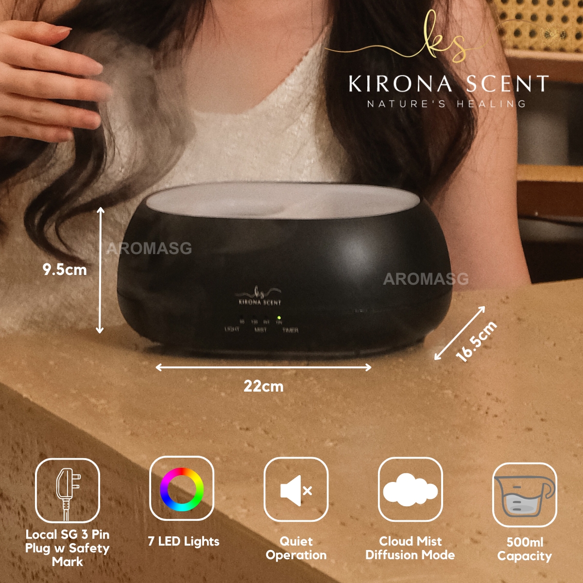 [8.8 Mega Sale] KOREA NO.1 BESTSELLING HUMIDIFIER ★AROMA DIFFUSER WITH ...