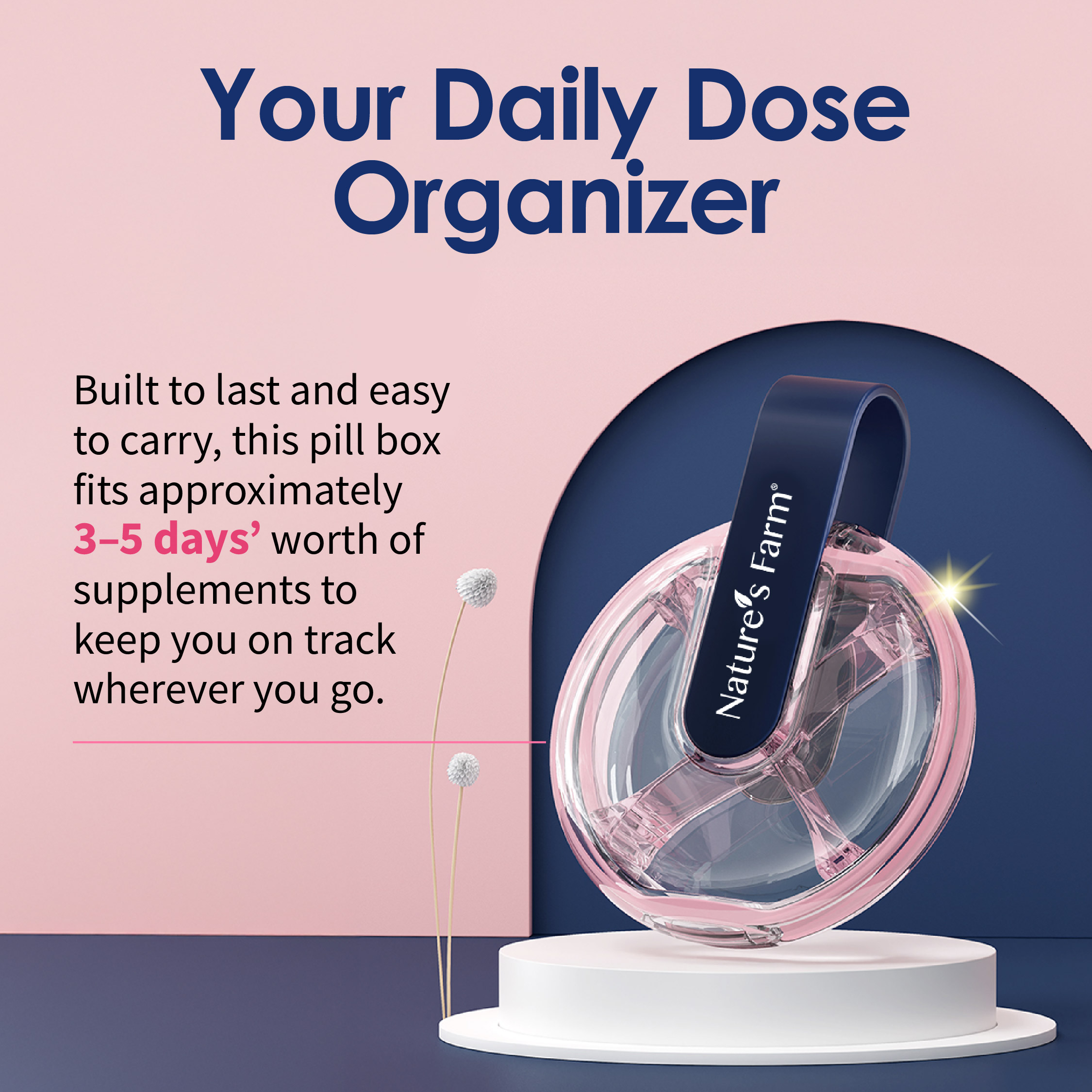 Nature's Farm® Portable Pill Box | Shopee Singapore