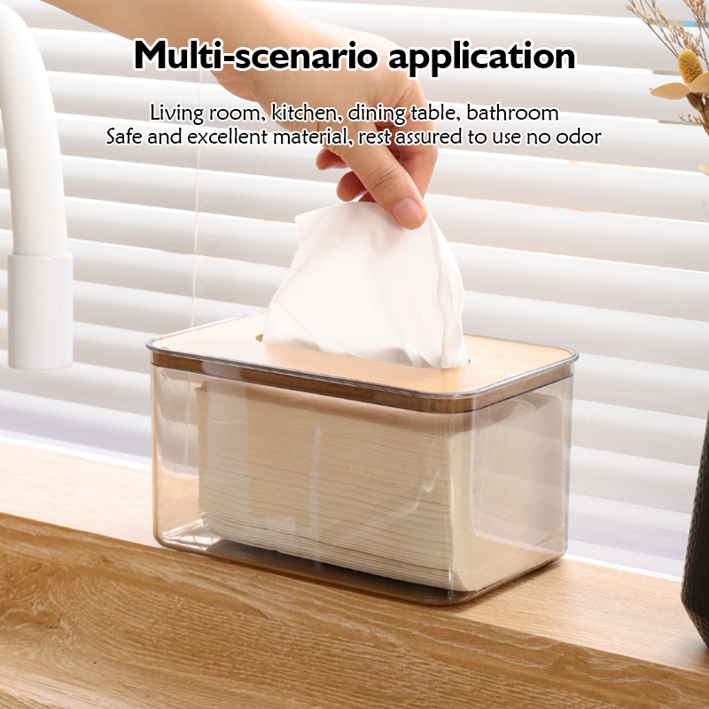 【SG Stock】Tissue Box/Tissue Holder Transparent Tissue Box For Bathroom ...