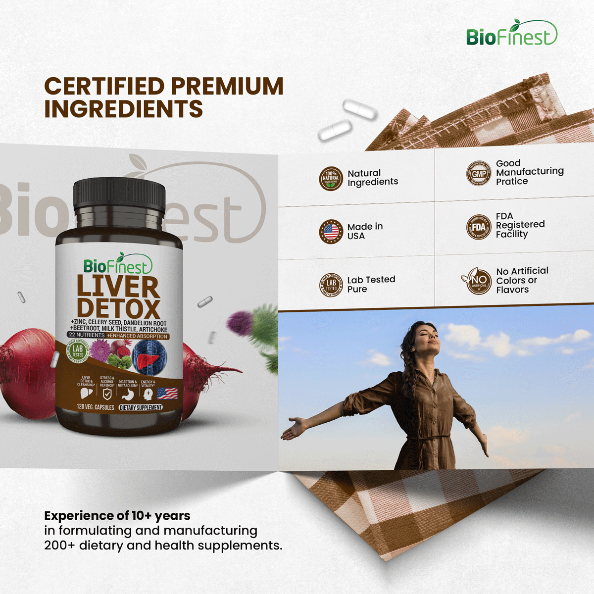 Biofinest Liver Detox Supplement - Milk Thistle Celery Seed Beetroot ...