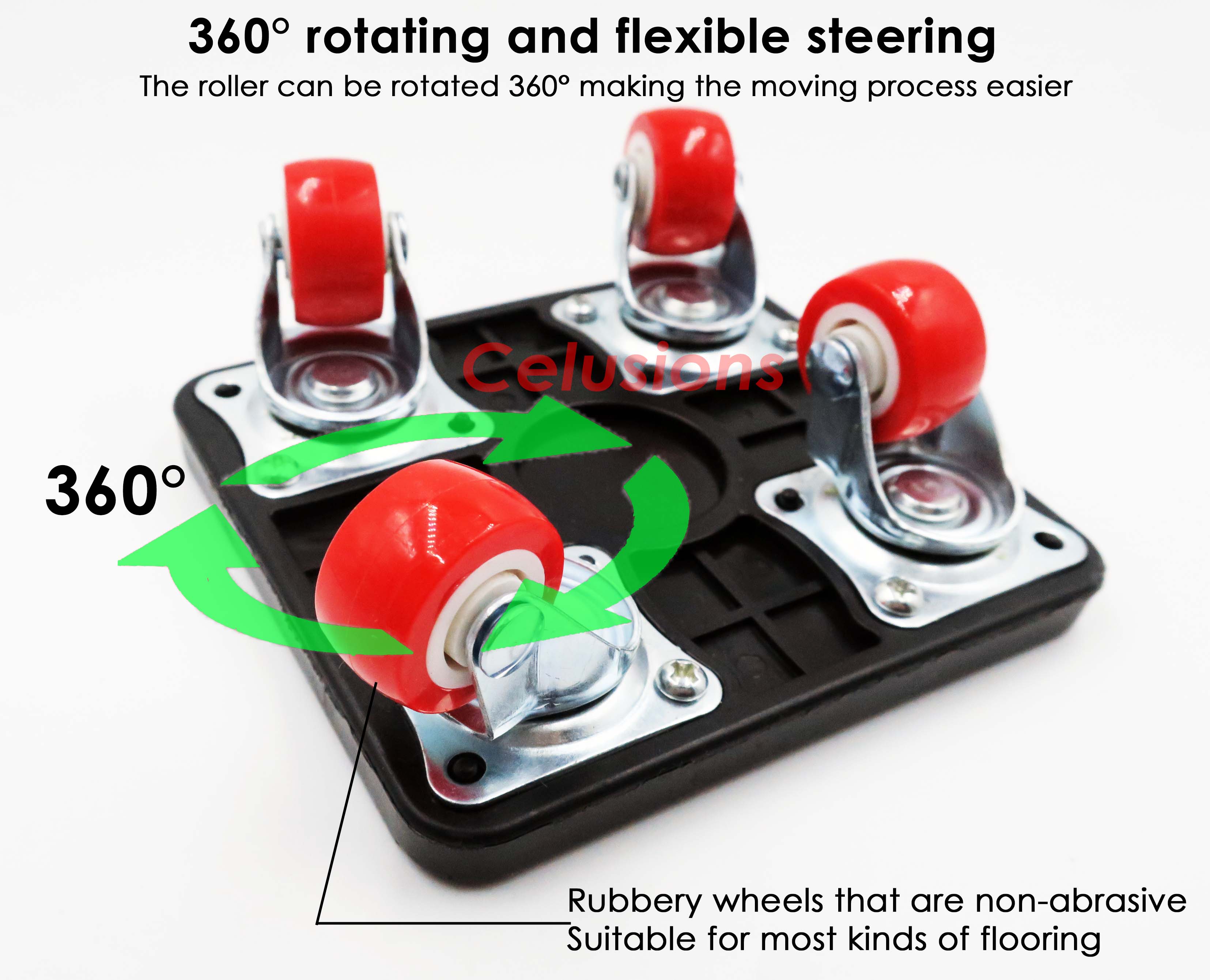 ️Portable DIY Moving Tool Set ️ 360° Roller Wheel Mover Transport ...