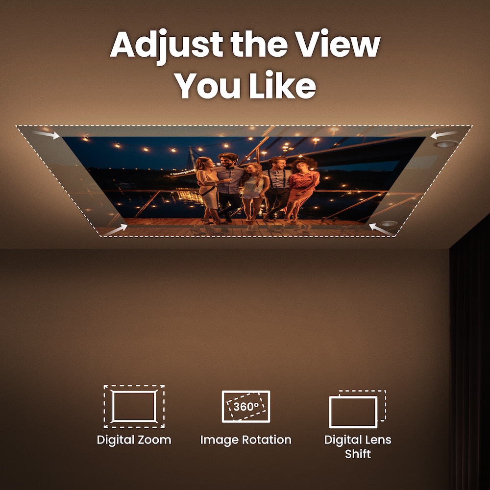 BenQ GV50 1080p Smart Ceiling Projector with Google TV, Netflix ...