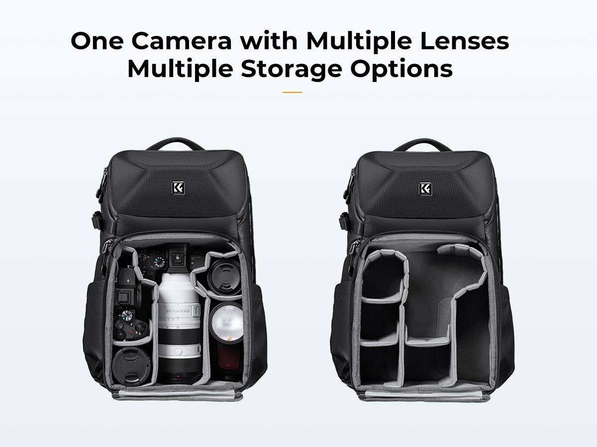 K&F Concept 20L Hard Shell Camera Backpack -Breathable Business Bag ...