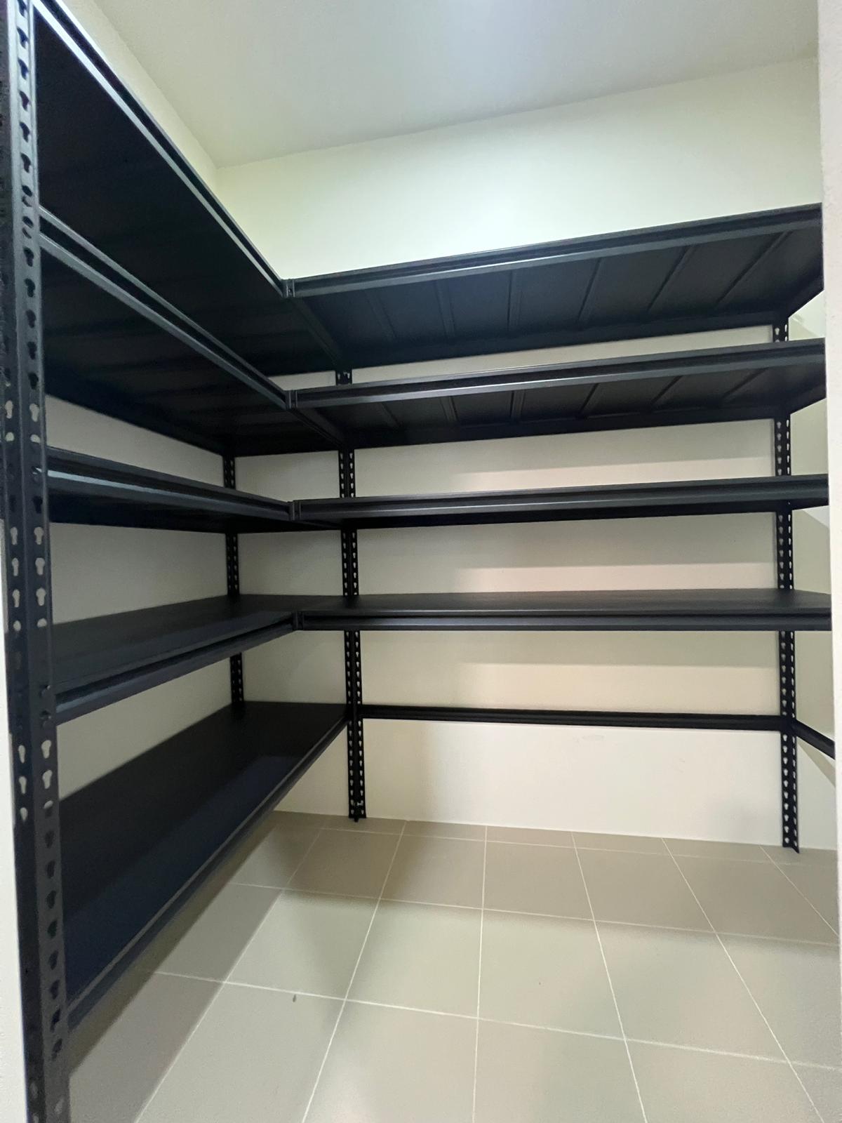 Heavy Duty Rack 5 Tiers Adjustable Store Room Boltless Metal Storage ...