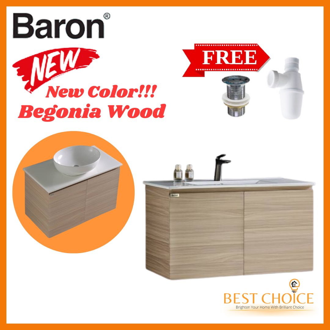 [ Begonia Color ] Stainless Steel Inset Basin Cabinet with new Special ...