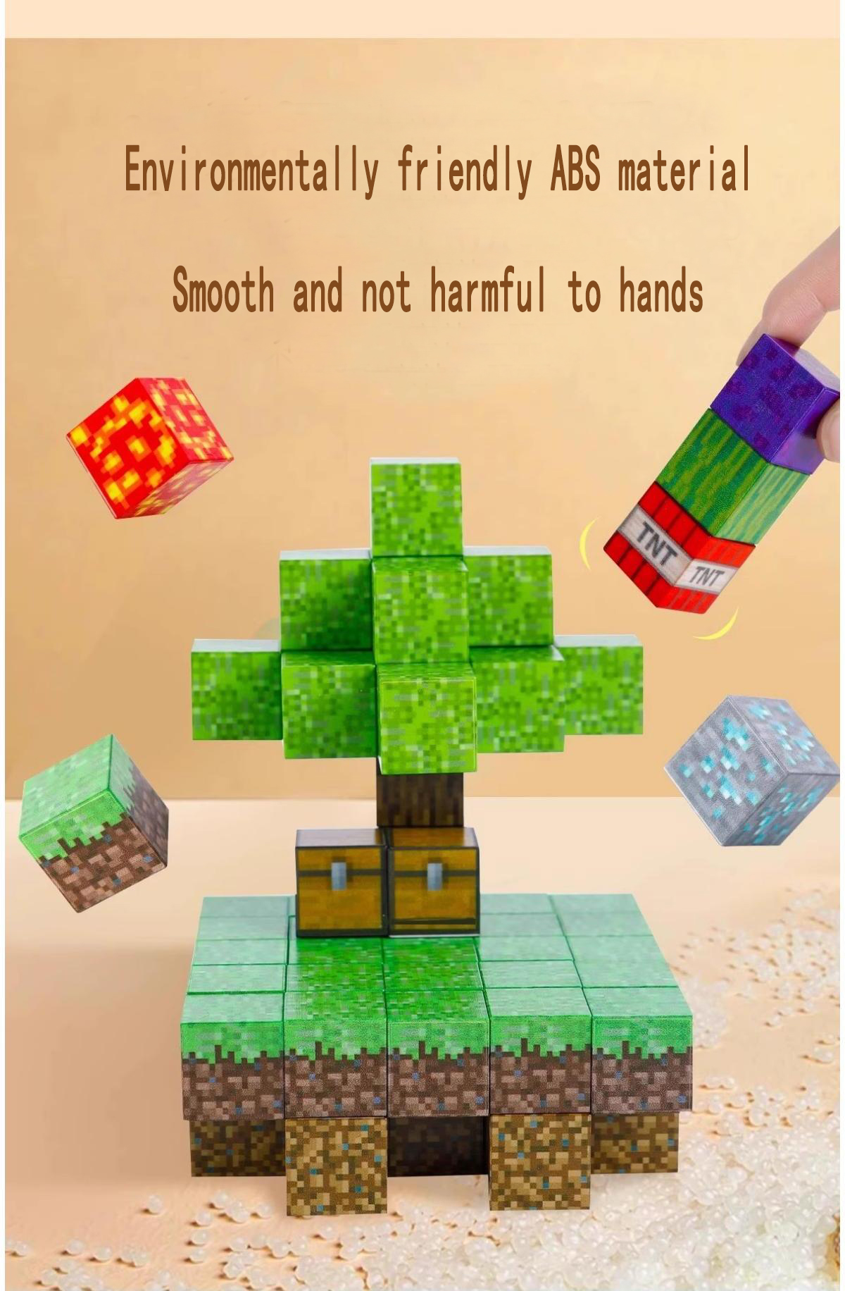 Magnetic Cube Building Blocks To y100PCS/200PCS Blocks DIY Variety Cube ...