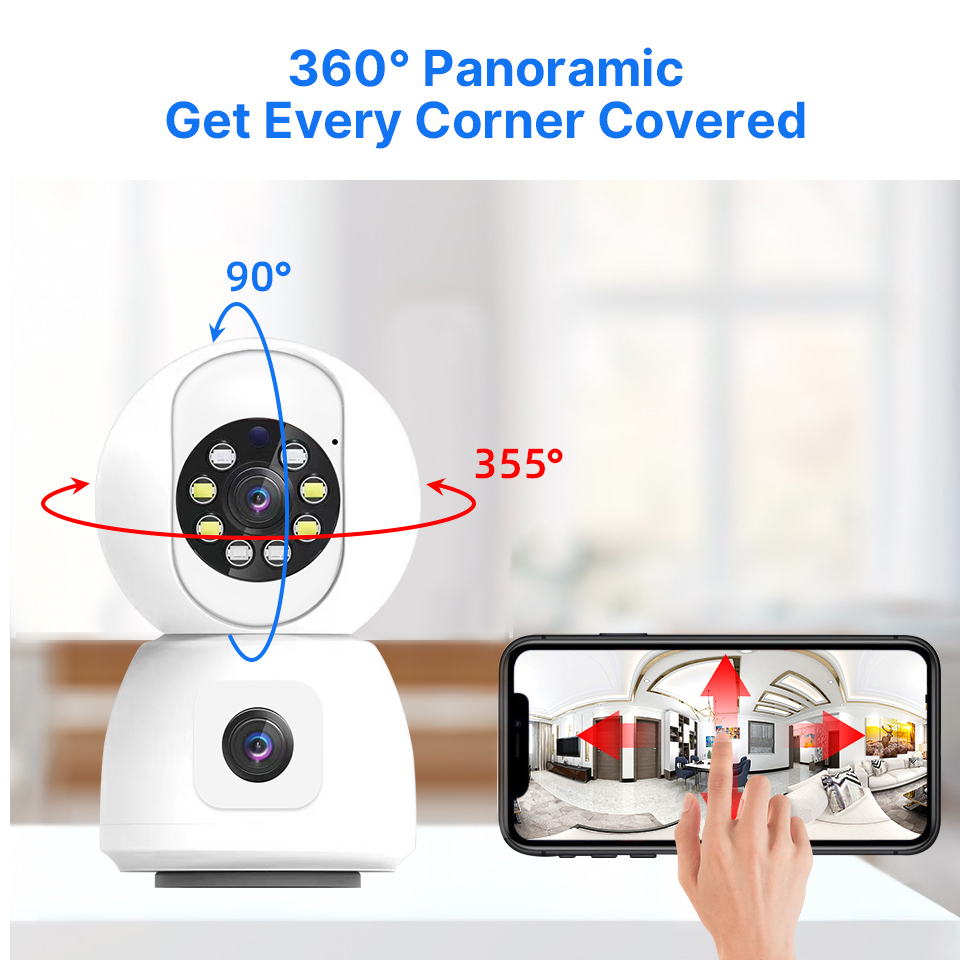 🇸🇬 [In Stock] NEW Camera Dual Lens-Dual Screens Can Call Security ...