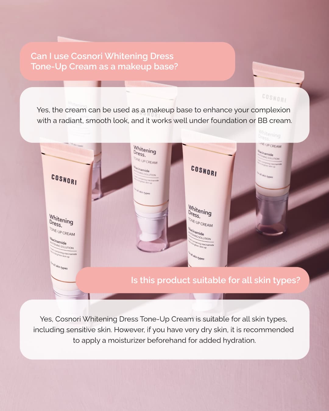 (COSNORI OFFICIAL STORE) Tone-Up Cream Your Skin Dress | Whitening ...