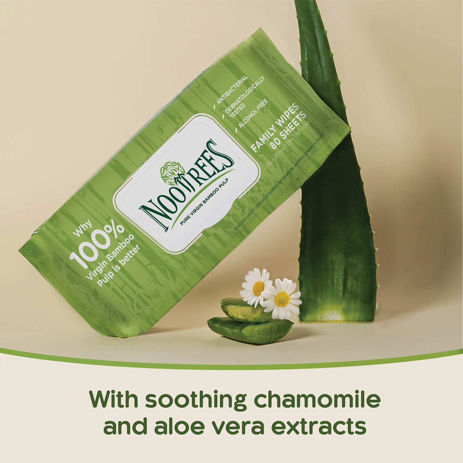 Nootrees Bamboo Family Wet Wipes 80s | Shopee Singapore