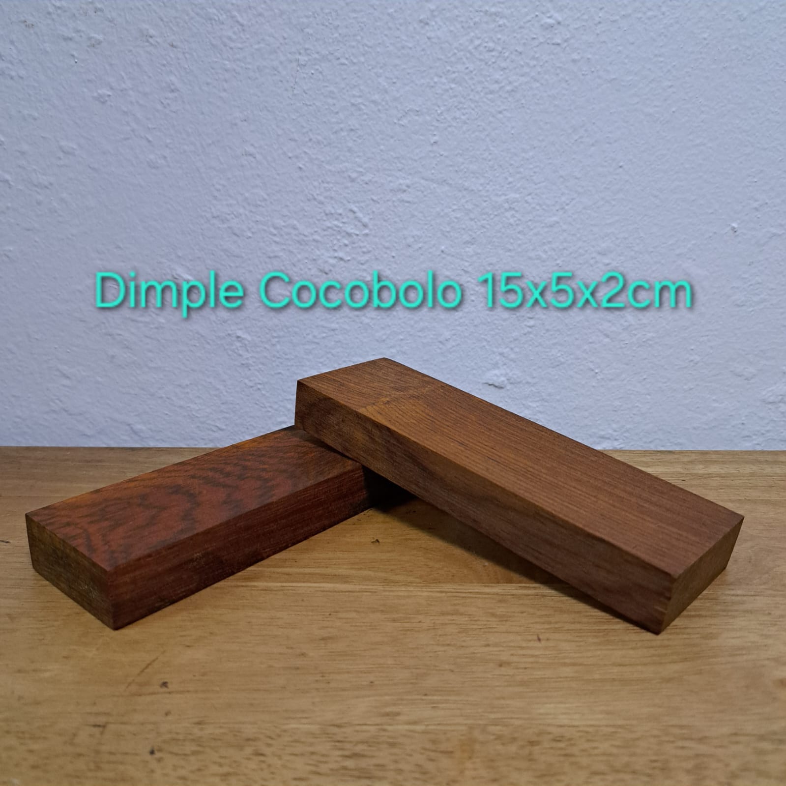 Dimple Cocobolo DIY Wood Carving 15x5x2cm DIY Handle Scale Figurines ...