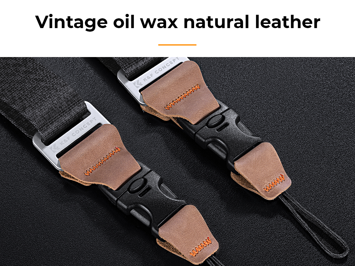 K&F Concept Camera Shoulder/Neck/Sling Strap 3-in-1 Alloy Square Buckle ...