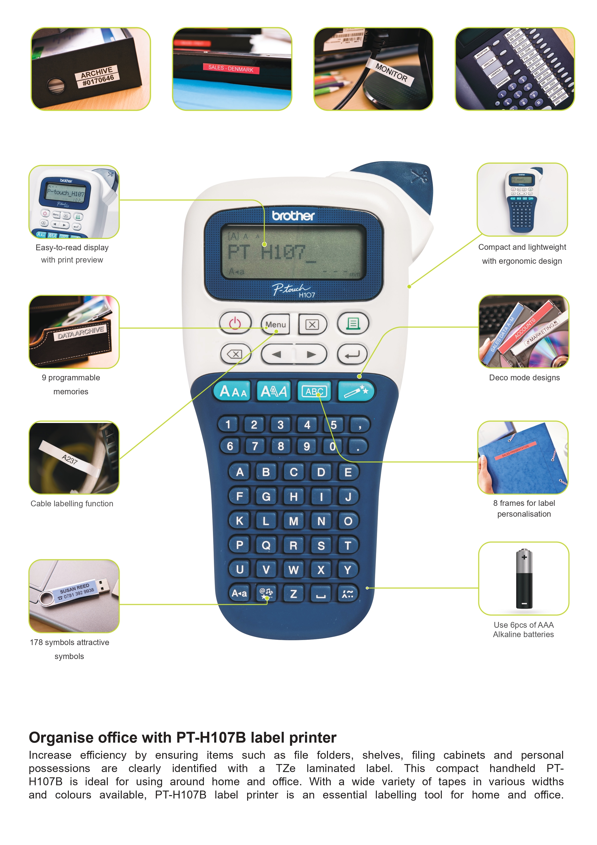 Brother PT-H107B Label Printer | Shopee Singapore
